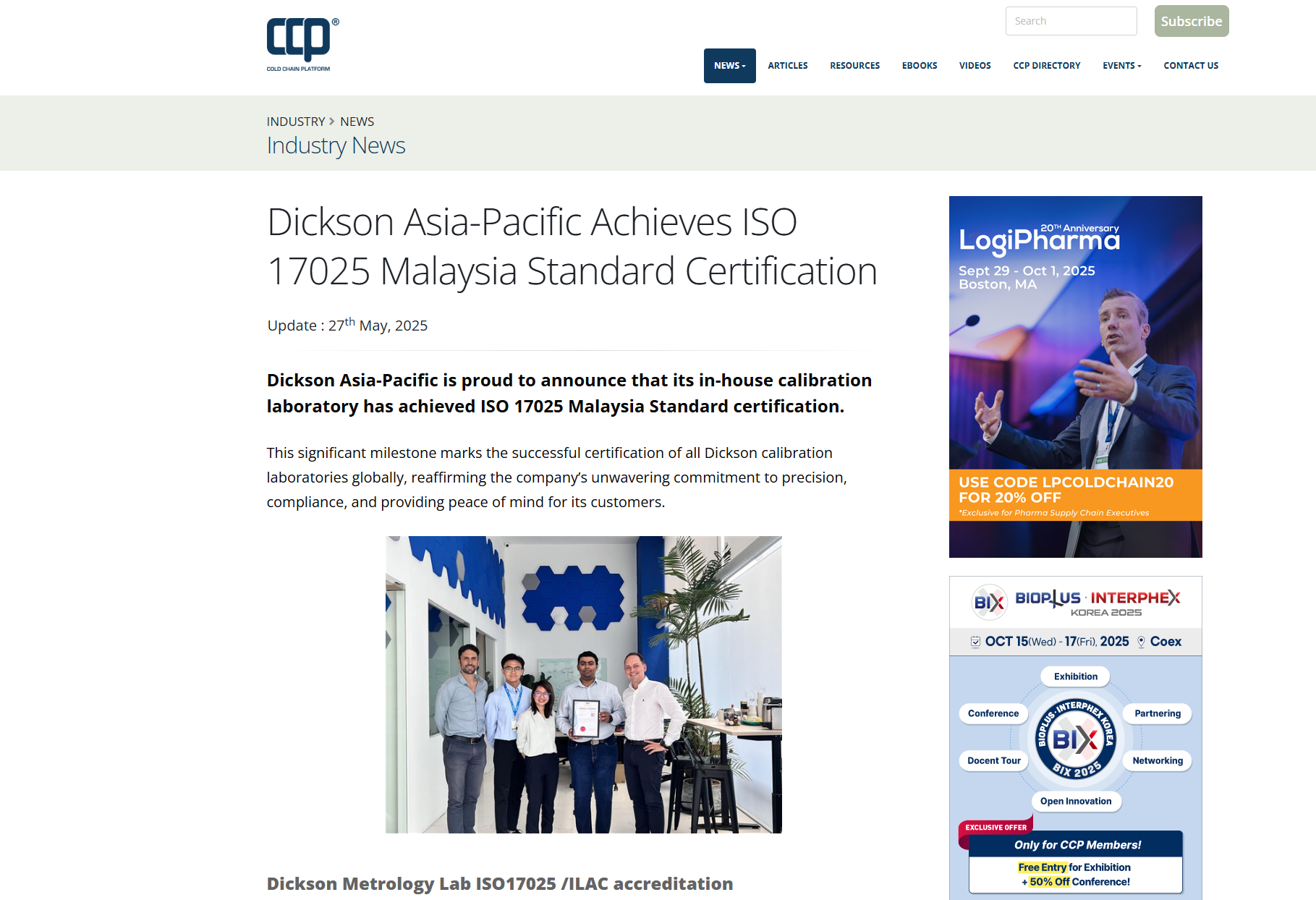 Press Room | Dickson Asia Pacific